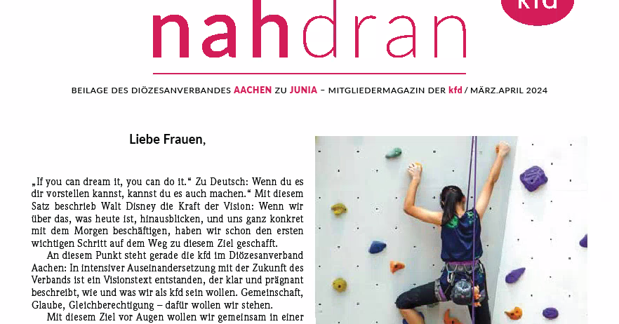 Im März/April 2024 | kfd Aachen